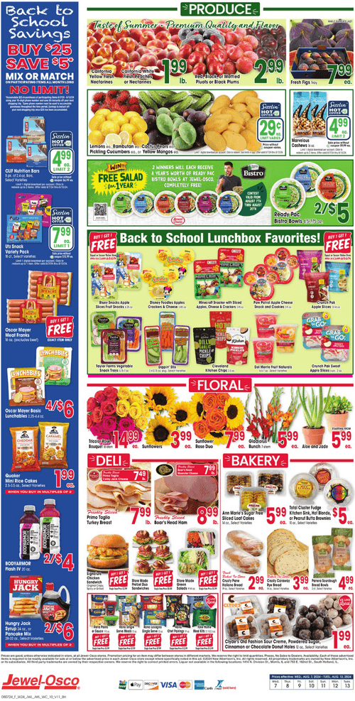 Jewel Osco Weekly Ad Aug 07 – Aug 13, 2024
