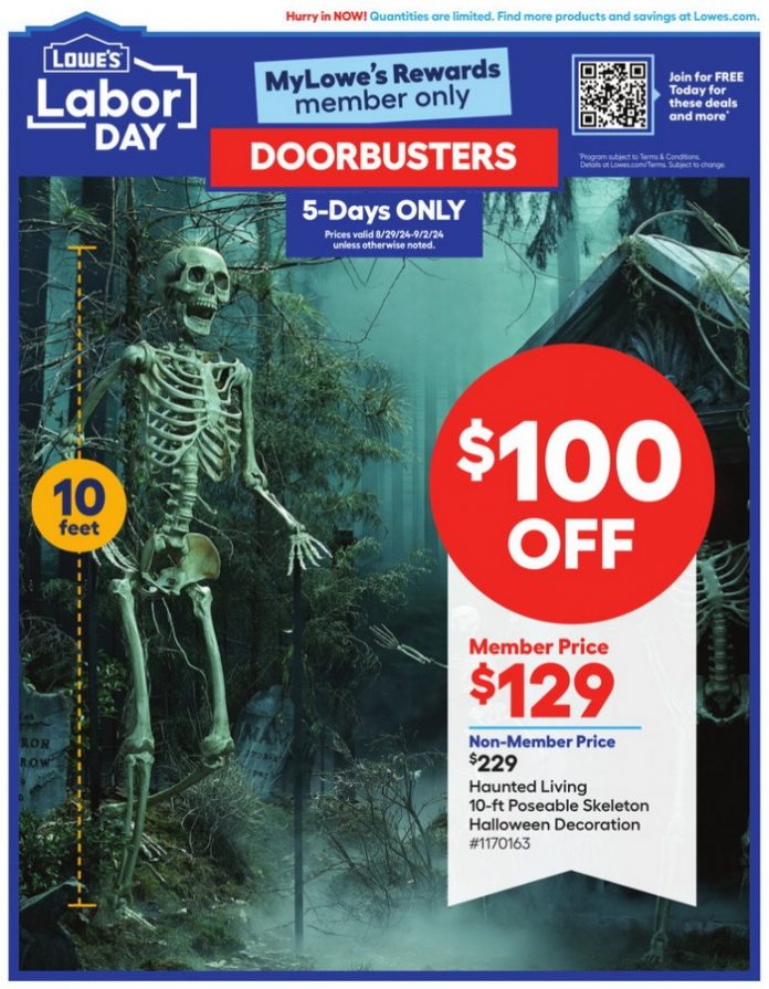 Lowe's Labor Day Ad Aug 29 – Sep 02, 2024