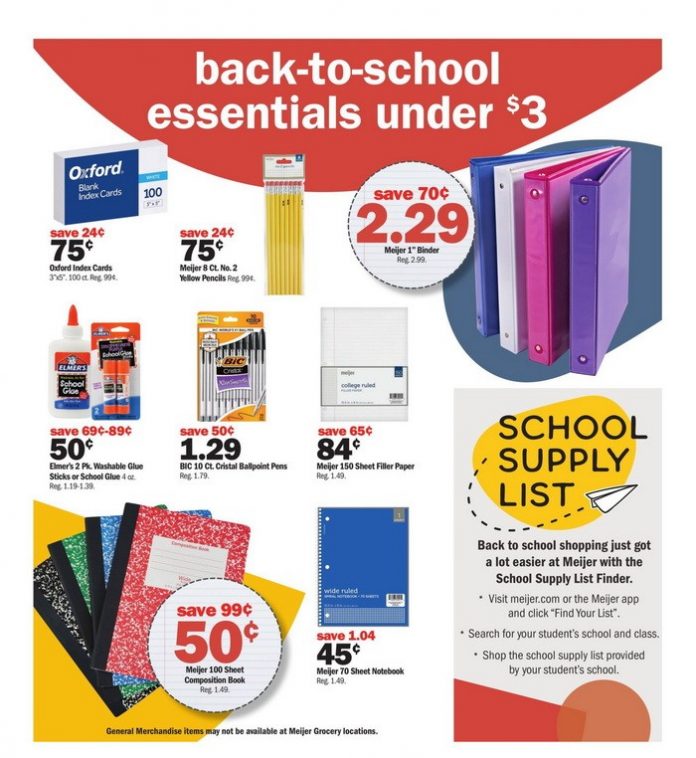 Meijer Back to School Ad Aug 04 – Aug 10, 2024
