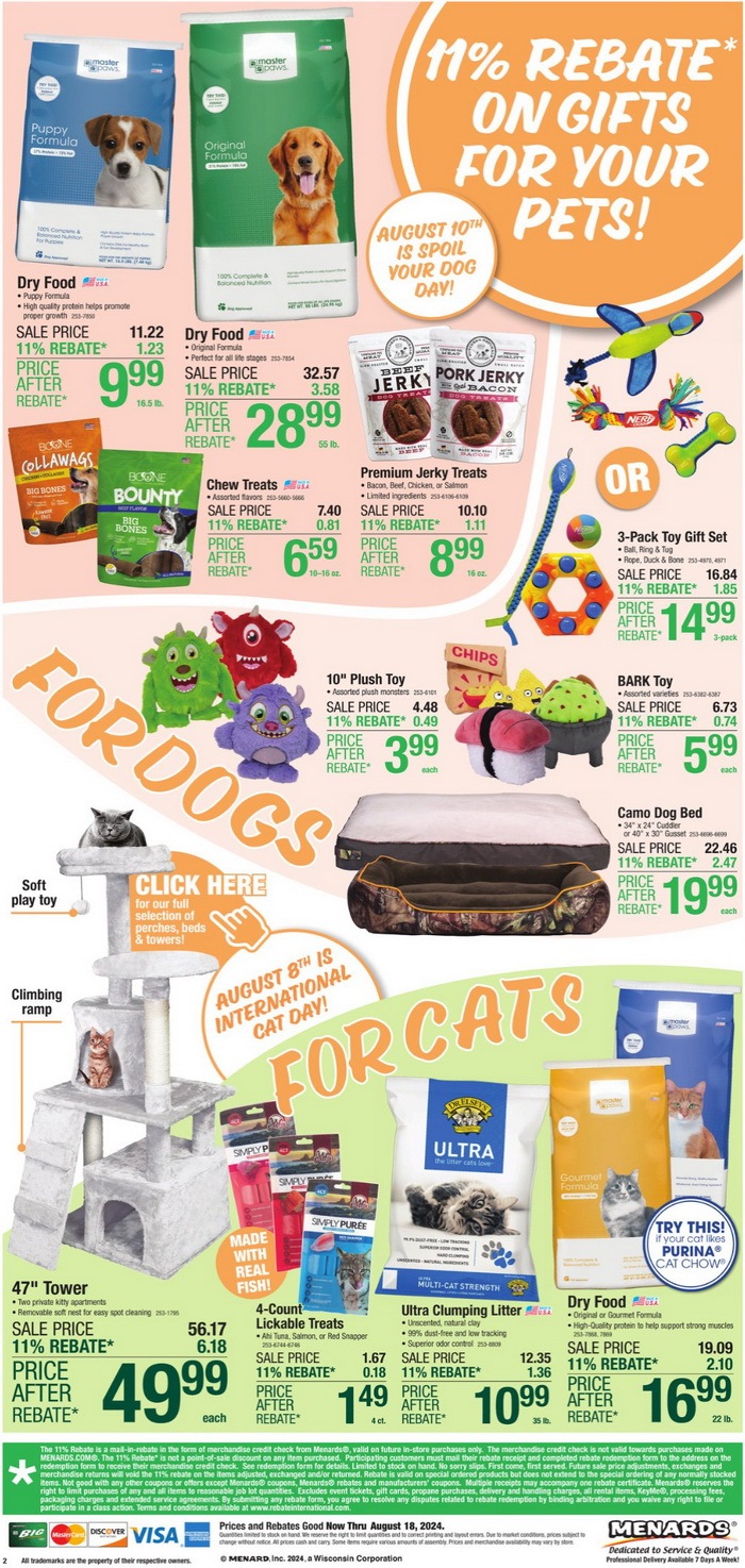 Menards Home Essential Ad Aug 08 – Aug 18, 2024