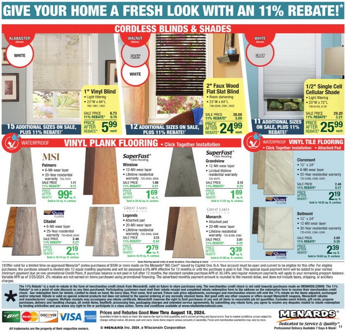Menards Weekly Ad Aug 08 – Aug 18, 2024