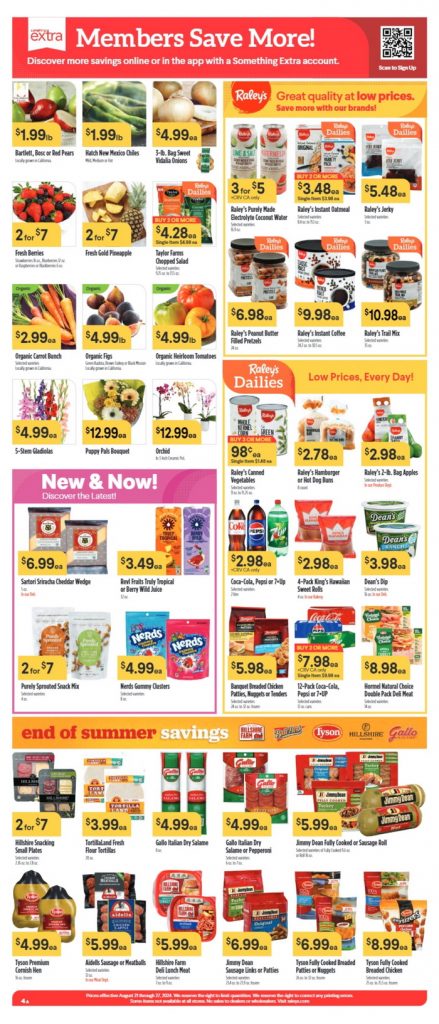 Raley's Supermarkets Weekly Ad Aug 21 – Aug 27, 2024