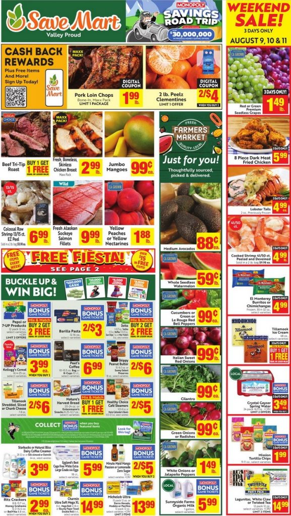 Save Mart Supermarket Weekly Ad Aug 07 – Aug 13, 2024 (Back to School ...