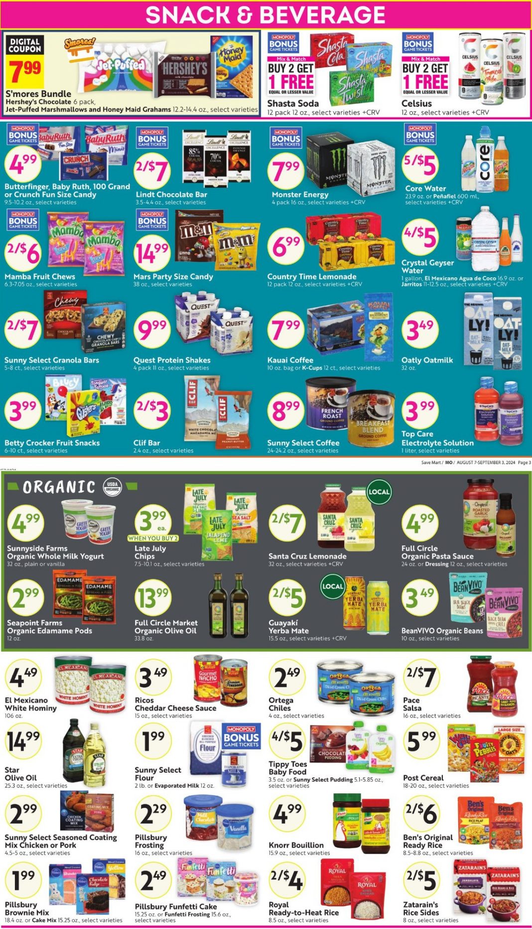 Save Mart Supermarket Store Ad Aug 07 – Sep 03, 2024