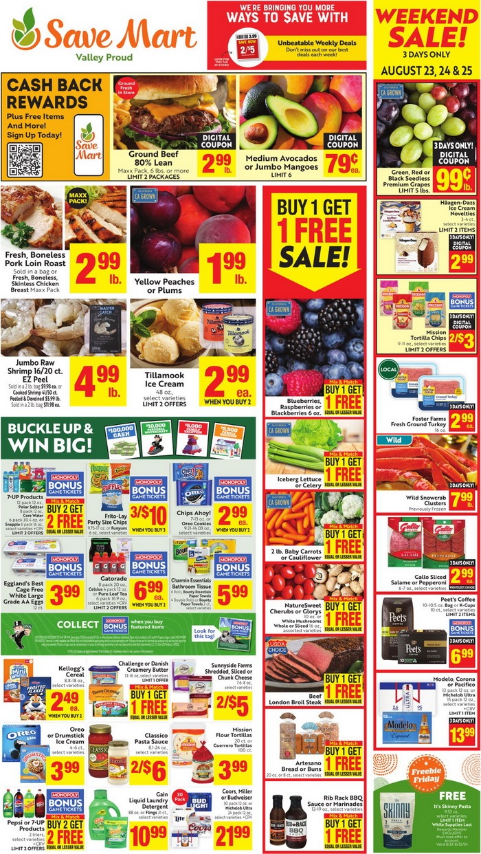 Save Mart Supermarket Weekly Ad Aug 21 – Aug 27, 2024