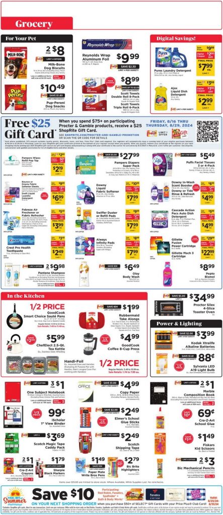 ShopRite Weekly Ad Aug 23 – Aug 29, 2024 (Back to School & Labor Day ...