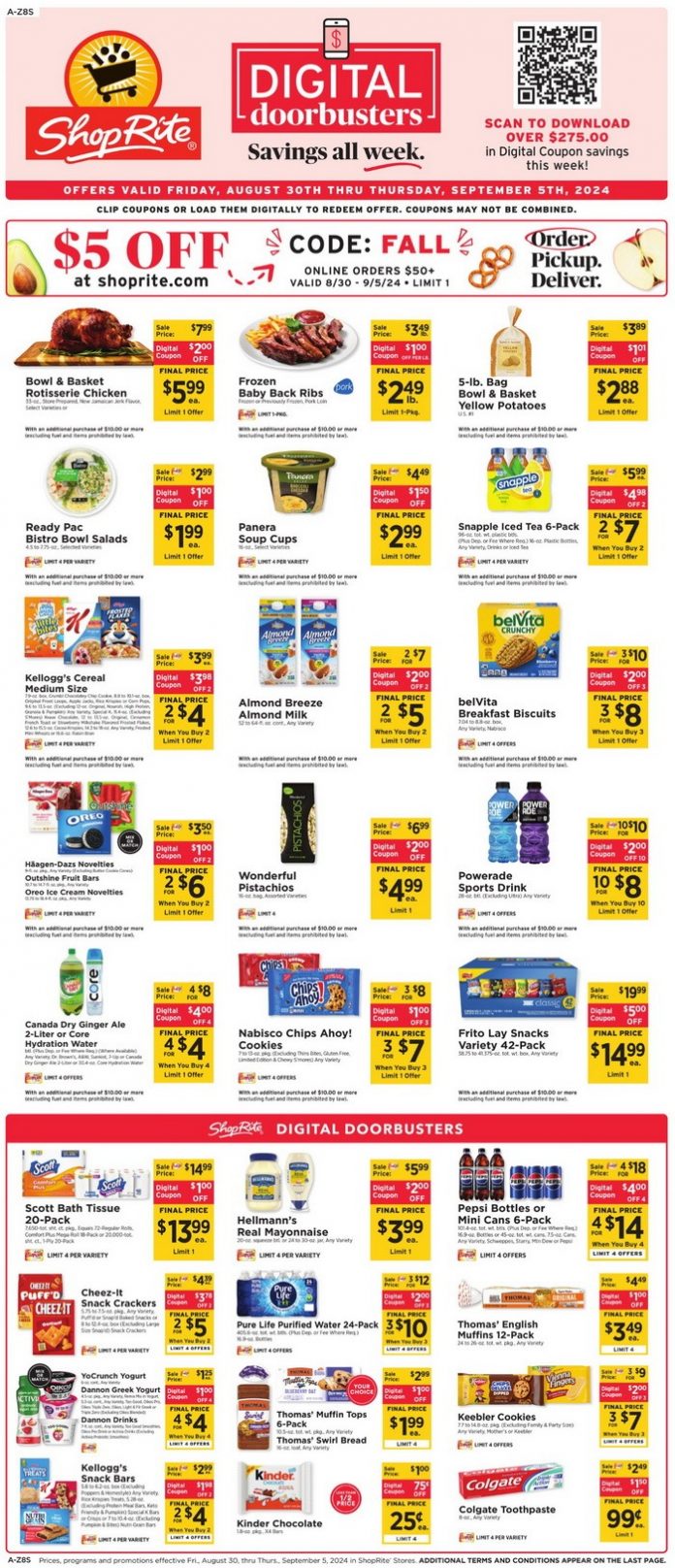 ShopRite Weekly Ad Aug 30 – Sep 05, 2024 (Back to School & Labor Day ...
