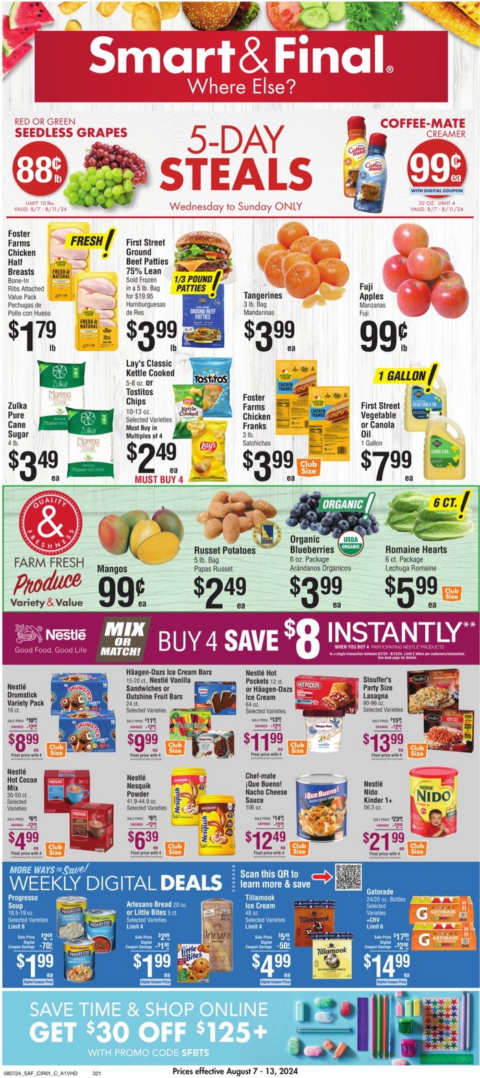 Smart & Final Weekly Ad Aug 07 – Aug 13, 2024