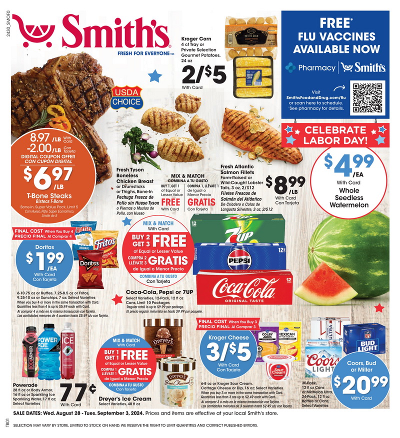 Smith's Food and Drug Weekly Ad Aug 28 – Sep 03, 2024(Back to School ...
