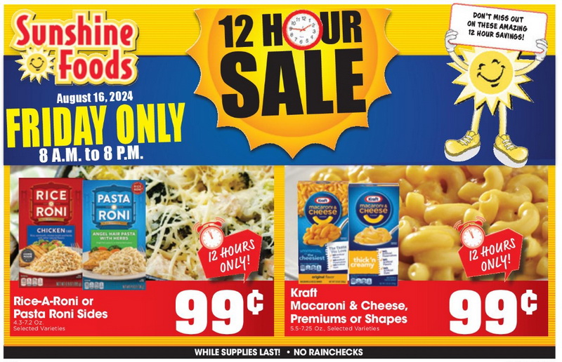 Sunshine Foods Weekly Ad Aug 14 – Aug 20, 2024