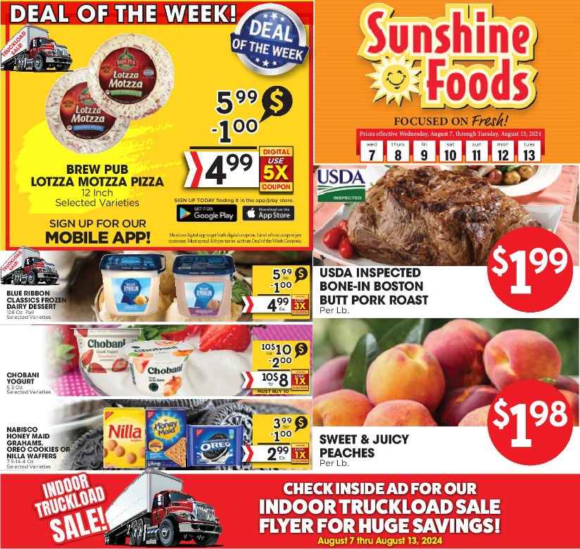 Sunshine Foods Weekly Ad Aug 07 – Aug 13, 2024