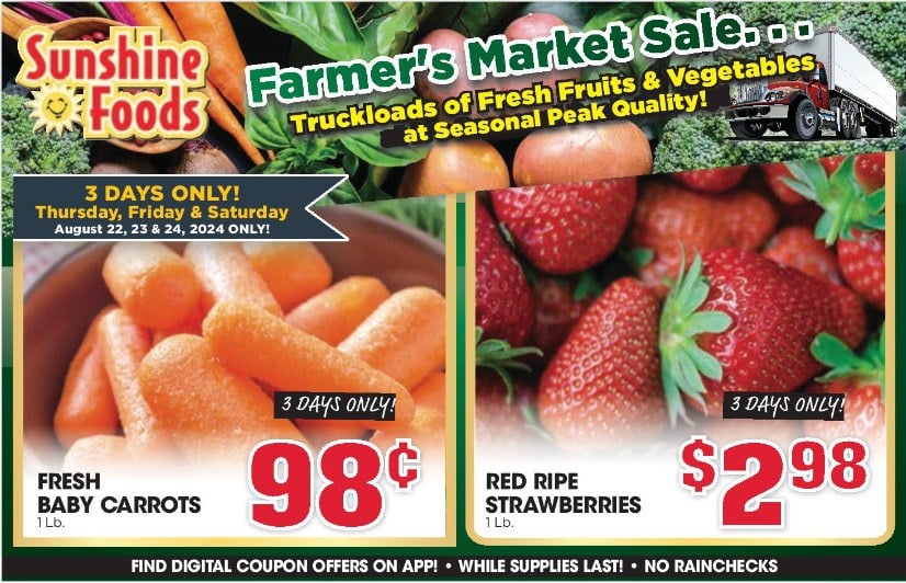 Sunshine Foods Weekly Ad Aug 21 – Aug 27, 2024