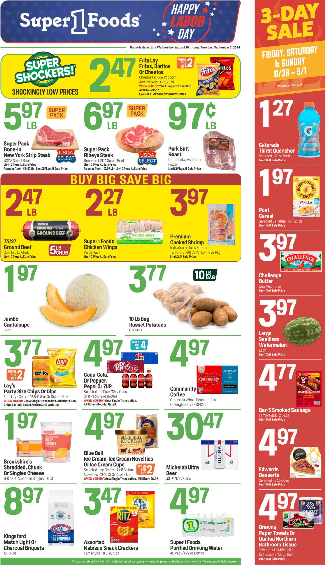 Super 1 Foods Weekly Ad Aug 28 – Sep 03, 2024 (Labor Day Promotion ...
