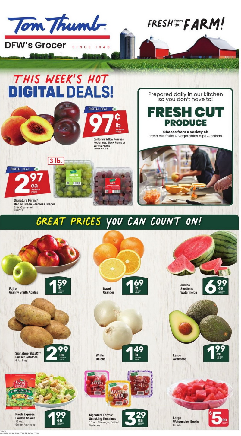 Tom Thumb Weekly Ad Aug 21 – Aug 27, 2024
