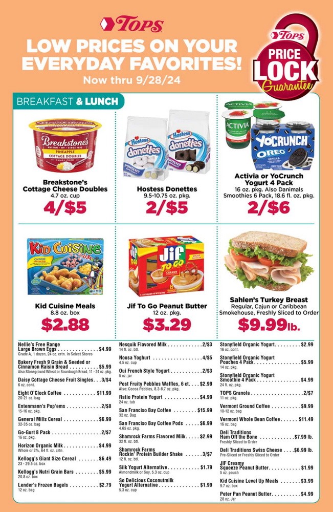 Tops Weekly Ad Aug 25 – Aug 31, 2024