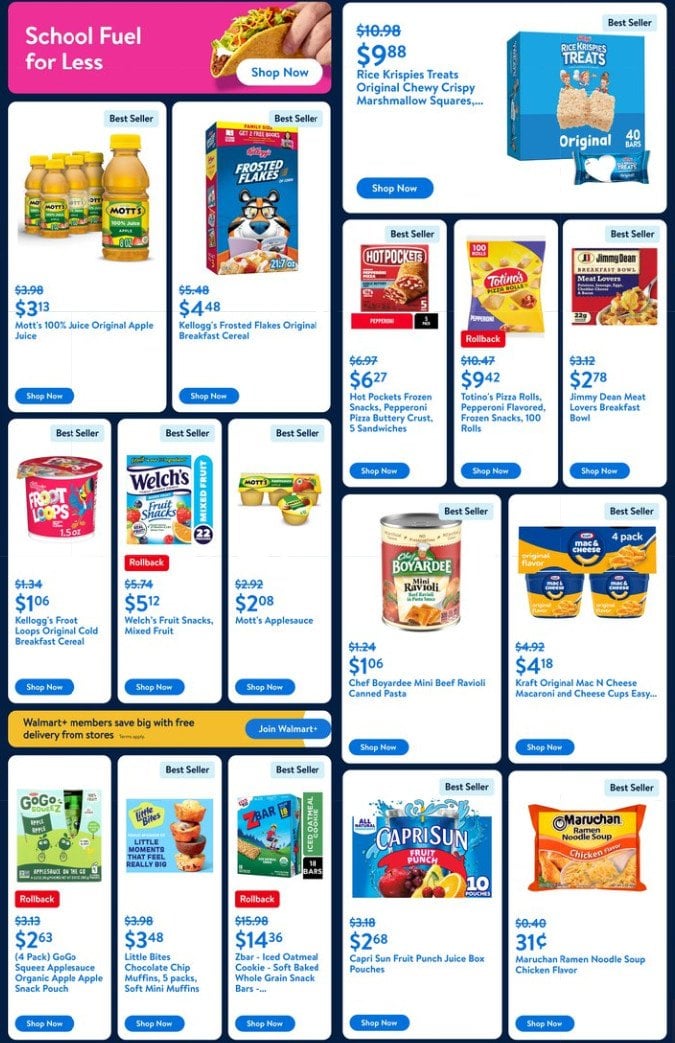 Walmart Weekly Ad Aug 07 – Aug 13, 2024 (Back to School Promotion Included)