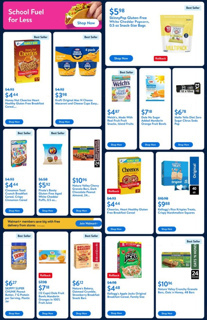 Walmart Weekly Ad Aug 21 – Aug 27, 2024 (Back to School Promotion Included)