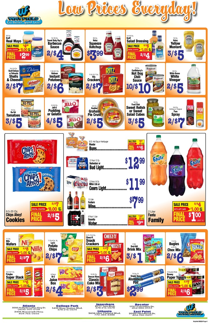 Wayfield Foods Weekly Ad Aug 26 – Sep 02, 2024