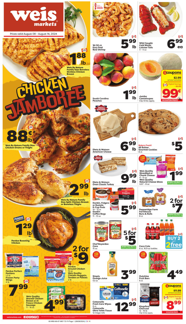 Weis Markets Weekly Ad Aug 08 – Aug 14, 2024