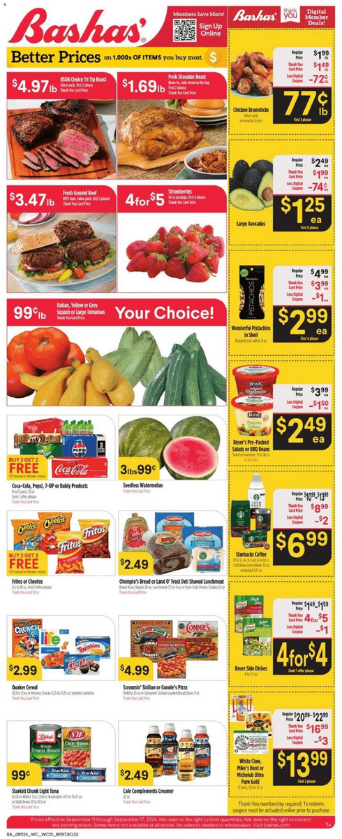 Bashas Weekly Ad Sep 11 – Sep 17, 2024