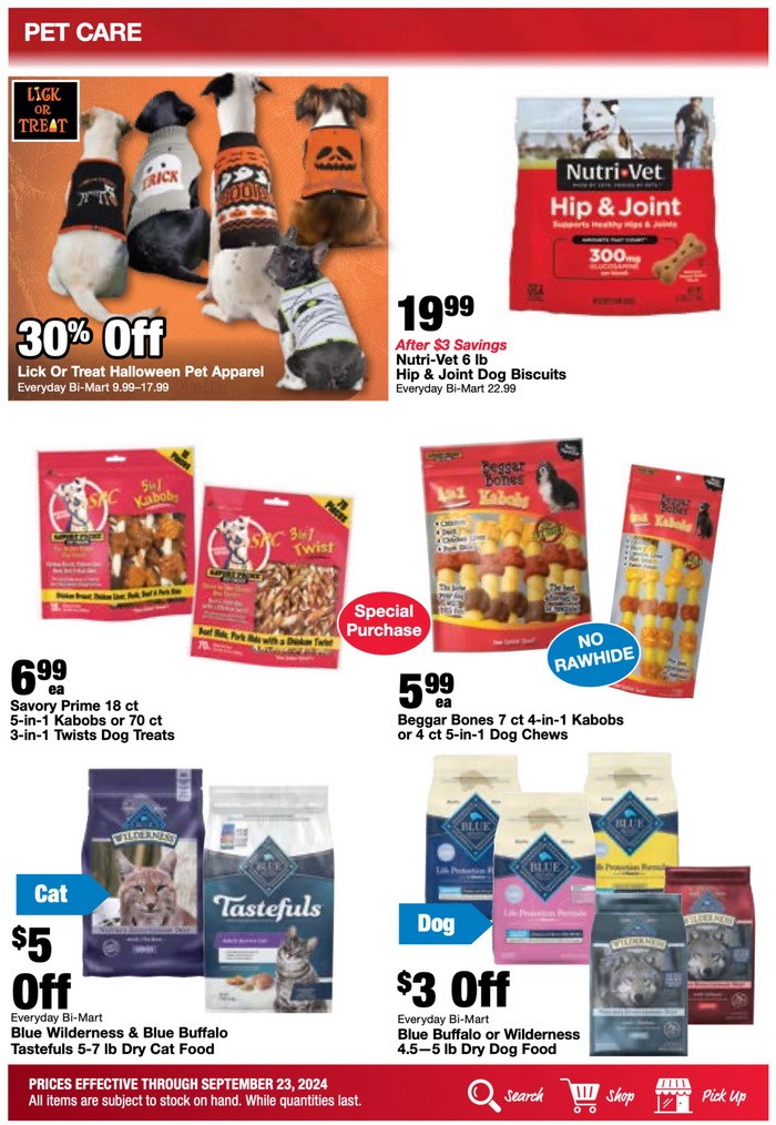 Bi-Mart Weekly Ad Sep 17 – Sep 23, 2024