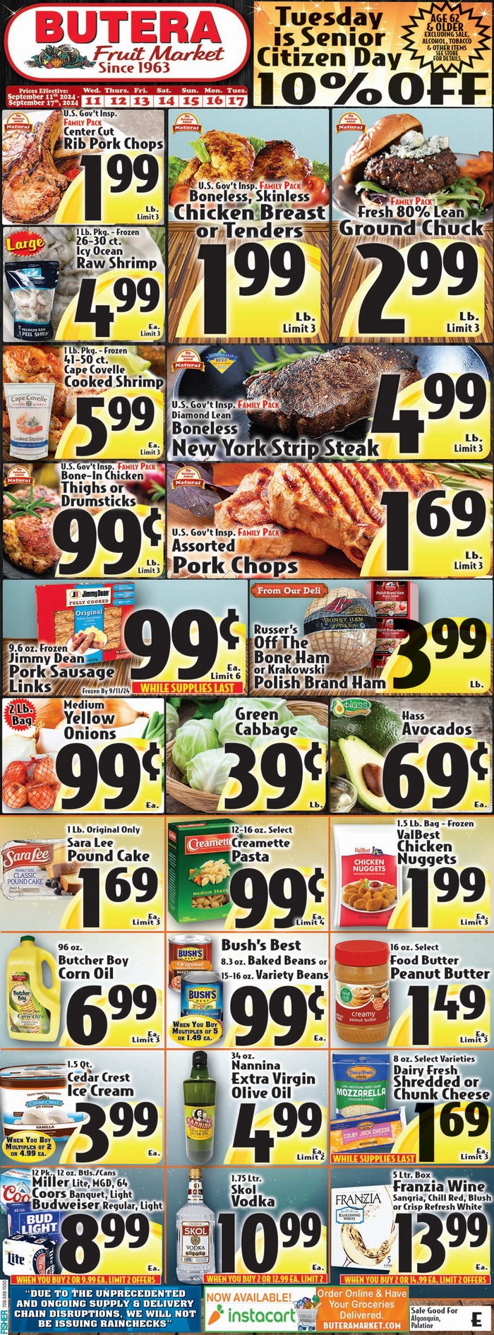 Butera Weekly Ad Sep 11 – Sep 17, 2024