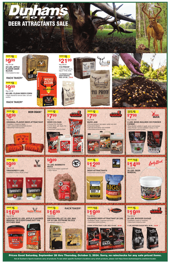 Dunham's Sports Weekly Ad Sep 28 – Oct 03, 2024