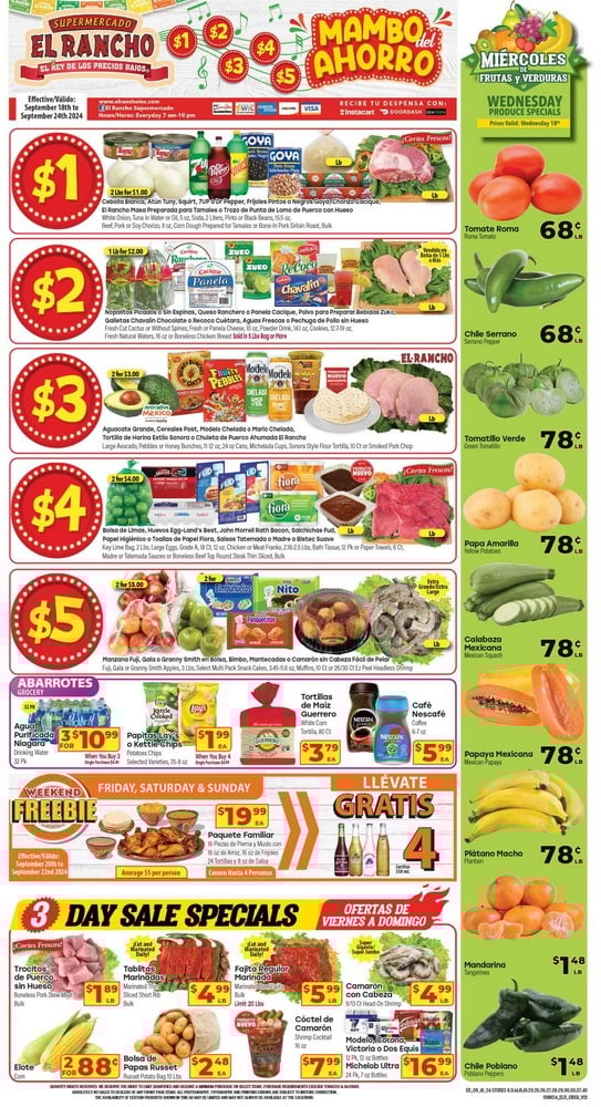 El Rancho Weekly Ad Sep 18 – Sep 24, 2024