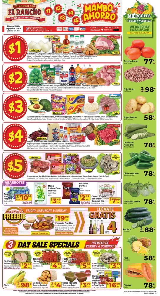 El Rancho Weekly Ad Sep 25 – Oct 01, 2024