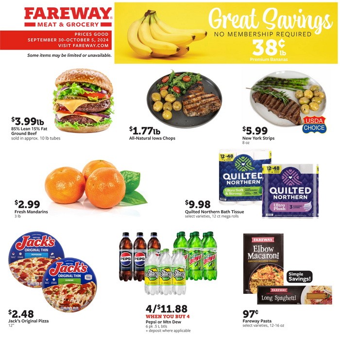 Fareway Weekly Ad Sep 30 – Oct 05, 2024
