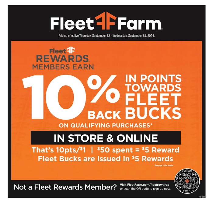 Fleet Farm Weekly Ad Sep 12 – Sep 18, 2024