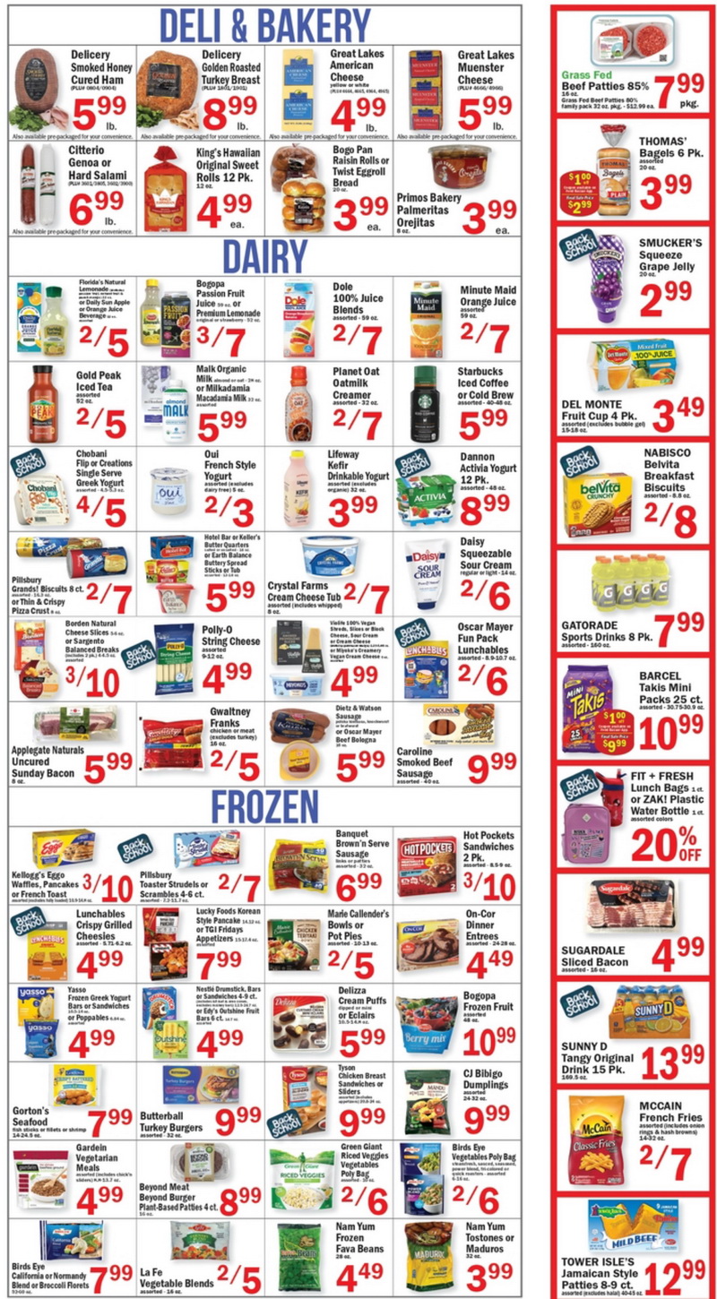 Food Bazaar Weekly Ad Sep 05 – Sep 11, 2024 (Back To School Promotion ...