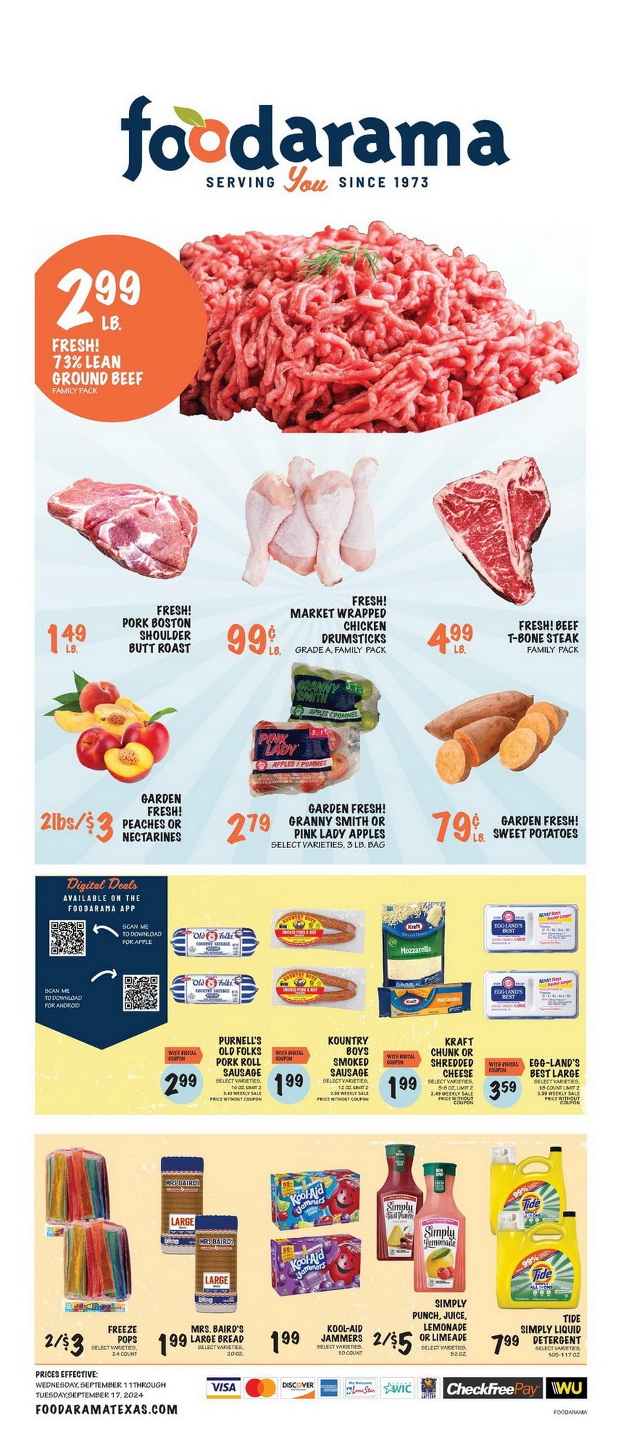 Foodarama Weekly Ad Sep 11 – Sep 17, 2024