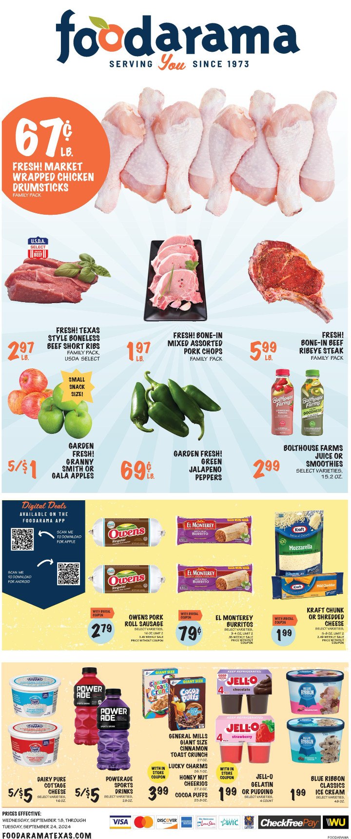 Foodarama Weekly Ad Sep 18 – Sep 24, 2024