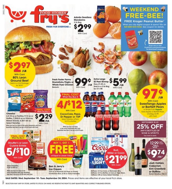 Fry's Food Weekly Ad Sep 18 – Sep 24, 2024 (Halloween Promotion Included)