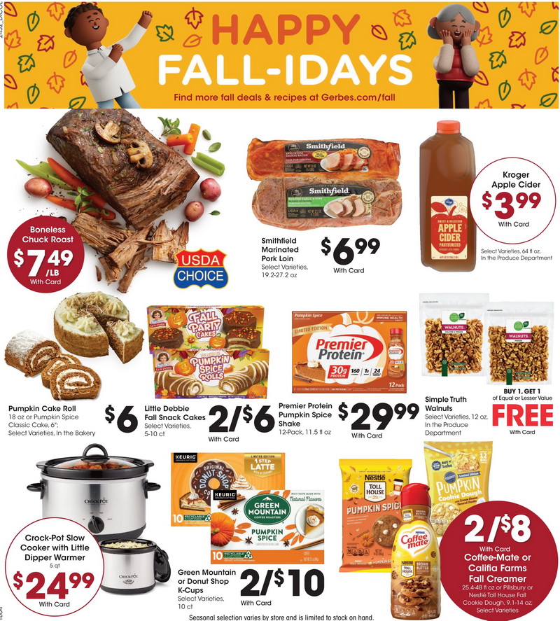 Gerbes Weekly Ad Sep 11 – Sep 17, 2024 ( Halloween Promotion Included)