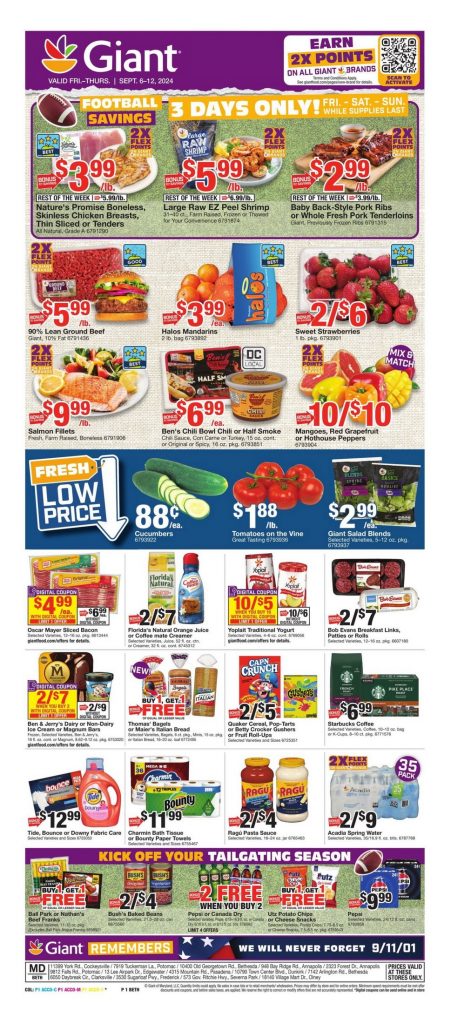 Giant Food Weekly Ad Sep 06 – Sep 12, 2024