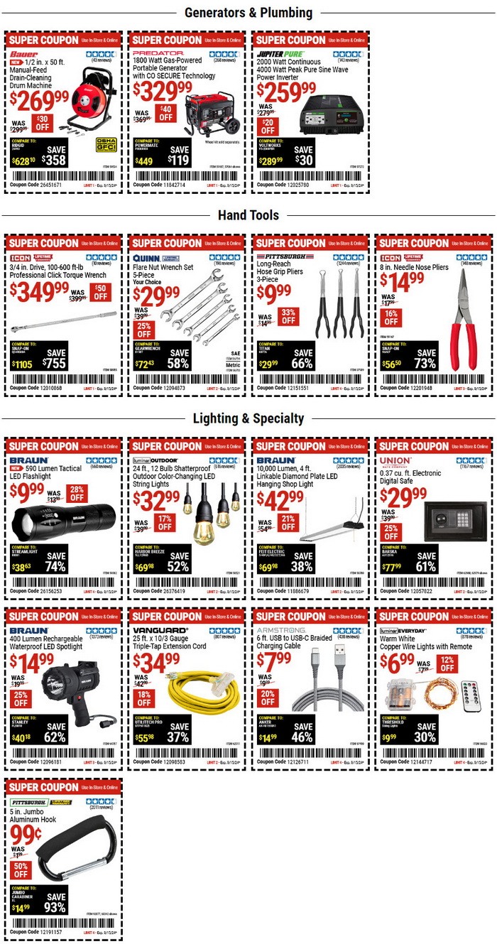 Harbor Freight Coupon Sale Sep 02 – Sep 15, 2024