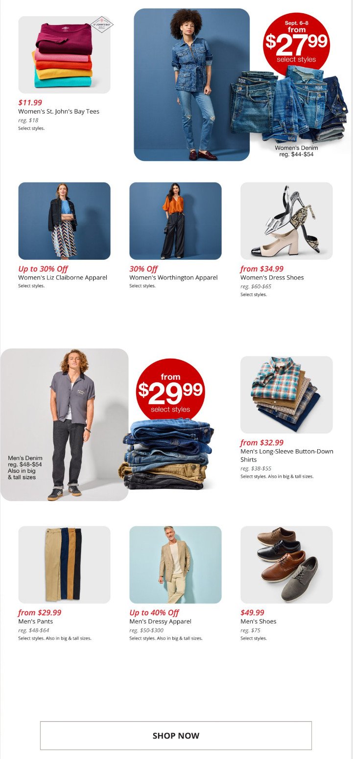 JCPenney Weekly Ad Sep 03 – Sep 08, 2024 (Labor Day Promotion Included)