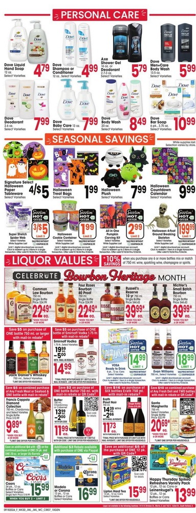 Jewel Osco Weekly Ad Sep 18 – Sep 24, 2024 (Halloween Promotion Included)