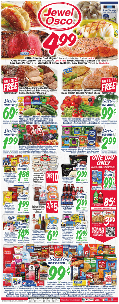 Jewel Osco Weekly Ad Sep 25 – Oct 01, 2024