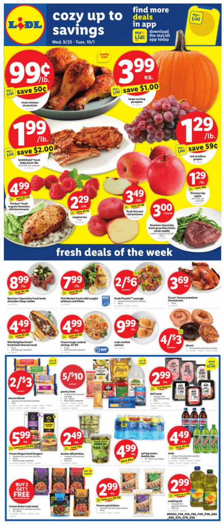 Lidl Weekly Ad Sep 25 – Oct 01, 2024