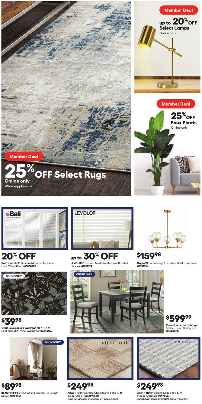 Lowe's In Store Promotion Ad Sep 26 – Oct 16, 2024