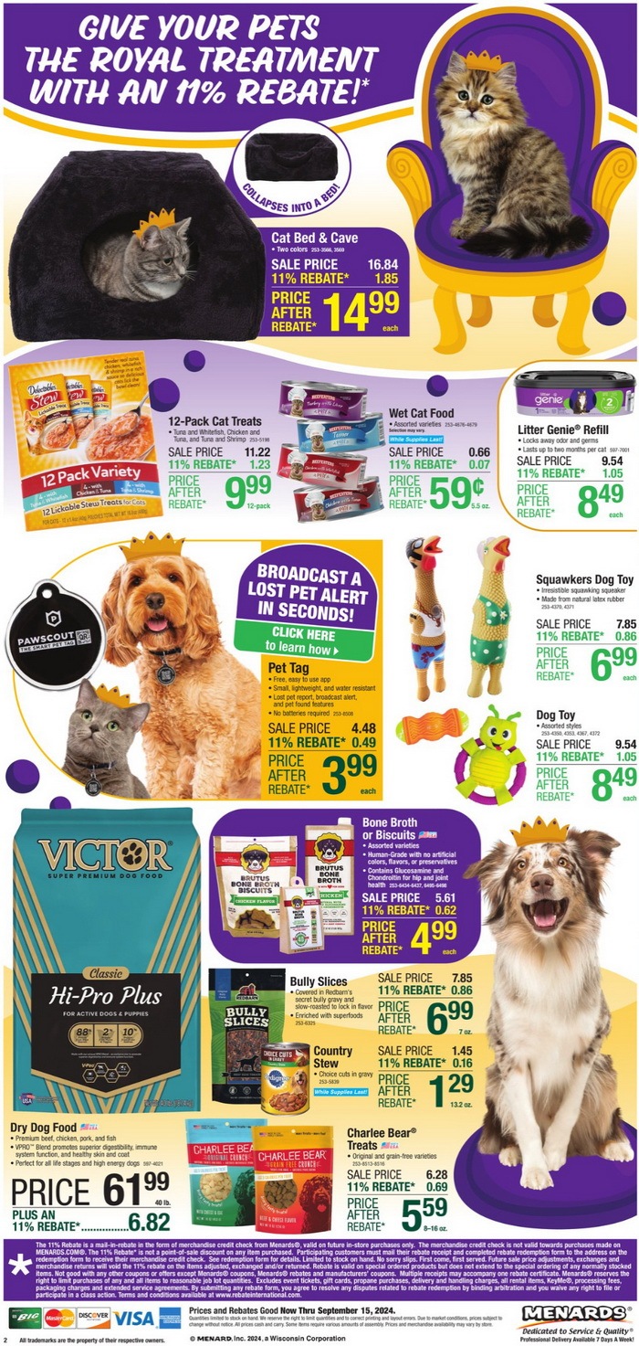 Menards Home Essential Ad Sep 05 – Sep 15, 2024