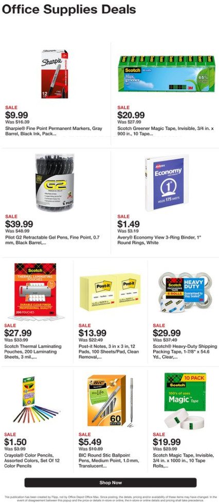 Office Depot Weekly Ad Sep 09 – Sep 15, 2024
