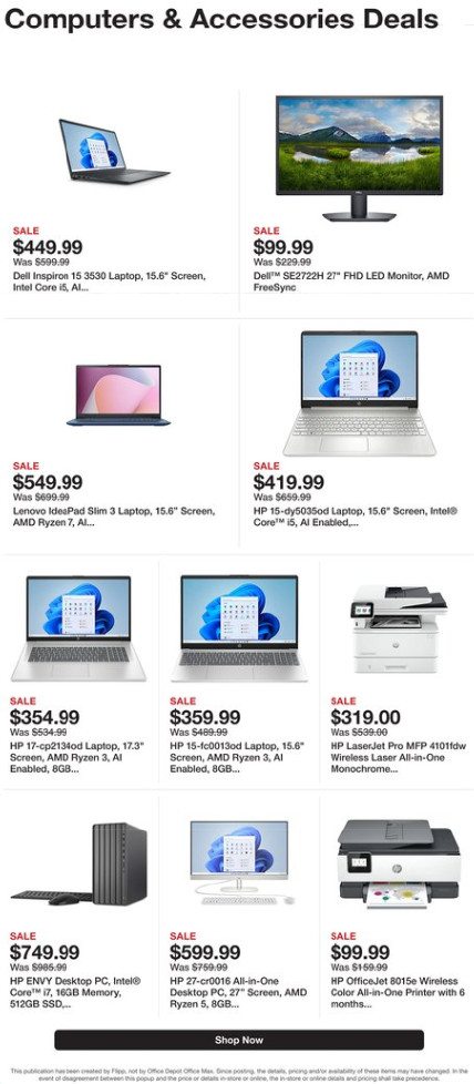 Office Depot Weekly Ad Sep 09 – Sep 15, 2024