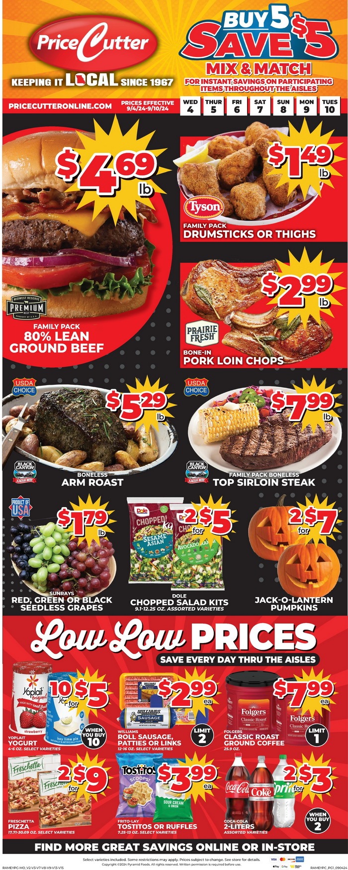 Price Cutter Weekly Ad Sep 04 – Sep 10, 2024
