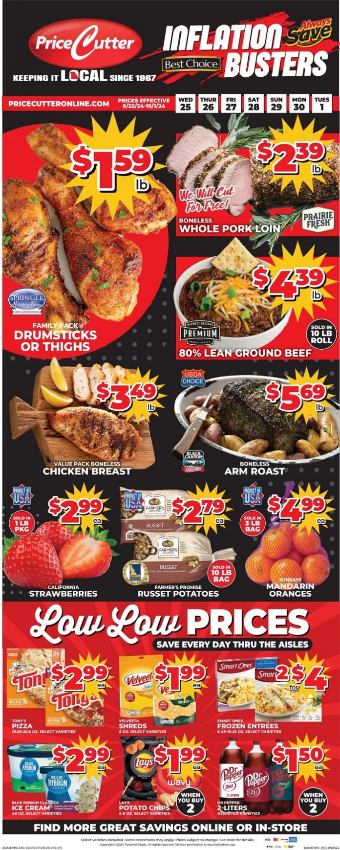 Price Cutter Weekly Ad Sep 25 – Oct 01, 2024