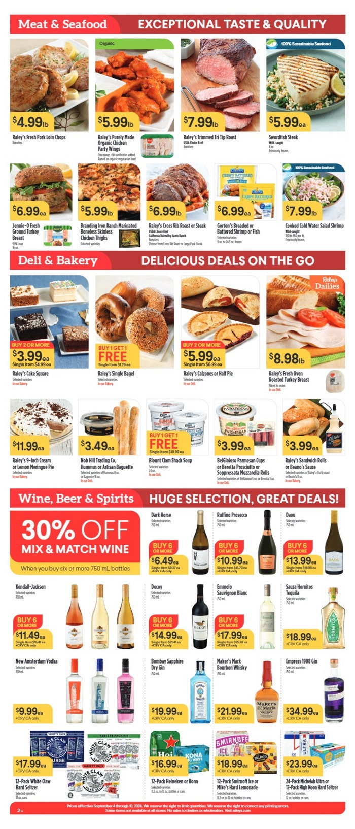 Raley's Weekly Ad Sep 04 – Sep 10, 2024