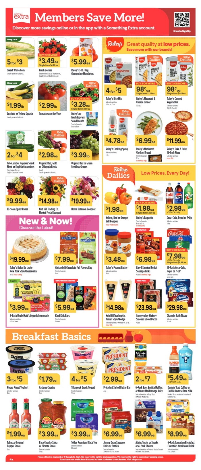 Raley's Weekly Ad Sep 04 – Sep 10, 2024